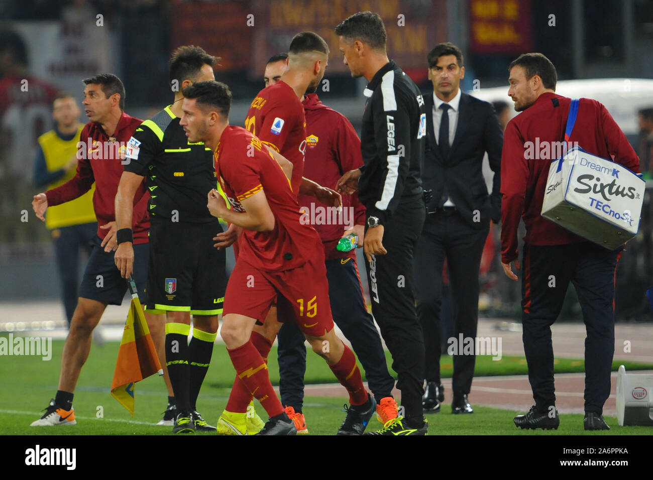 debutto per mert cetin ( roma ) during AS Roma vs AC Milan, Roma, Italy ...