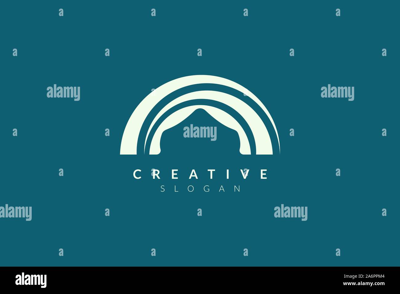 Stage logo design. Minimalist and modern vector illustration design ...