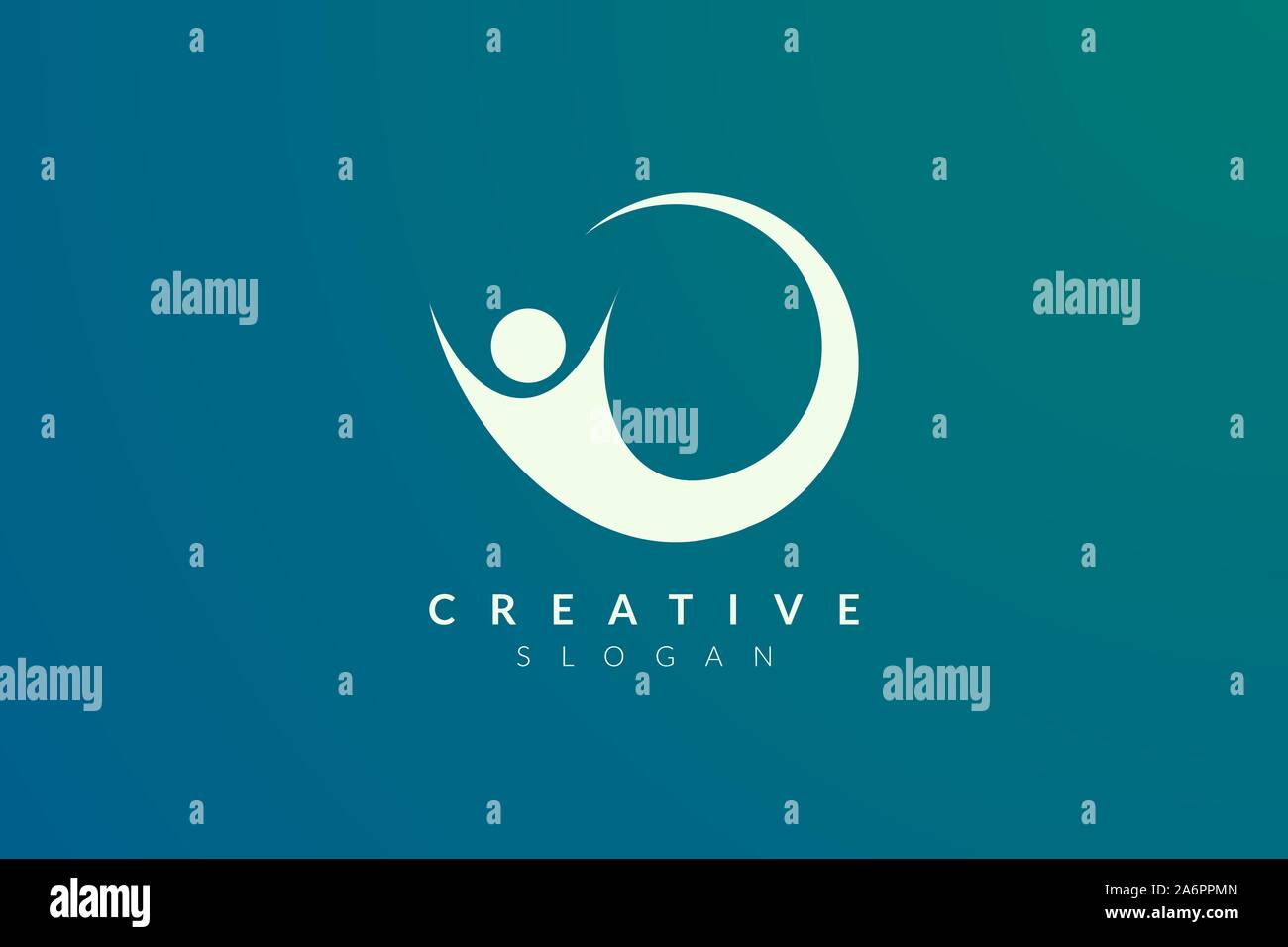 Logo design of people who are happy to celebrate something. Minimalist ...