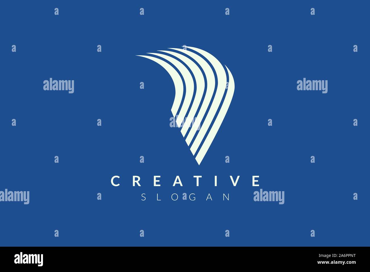 Wave line logo design. Minimalist and modern vector design suitable for ...