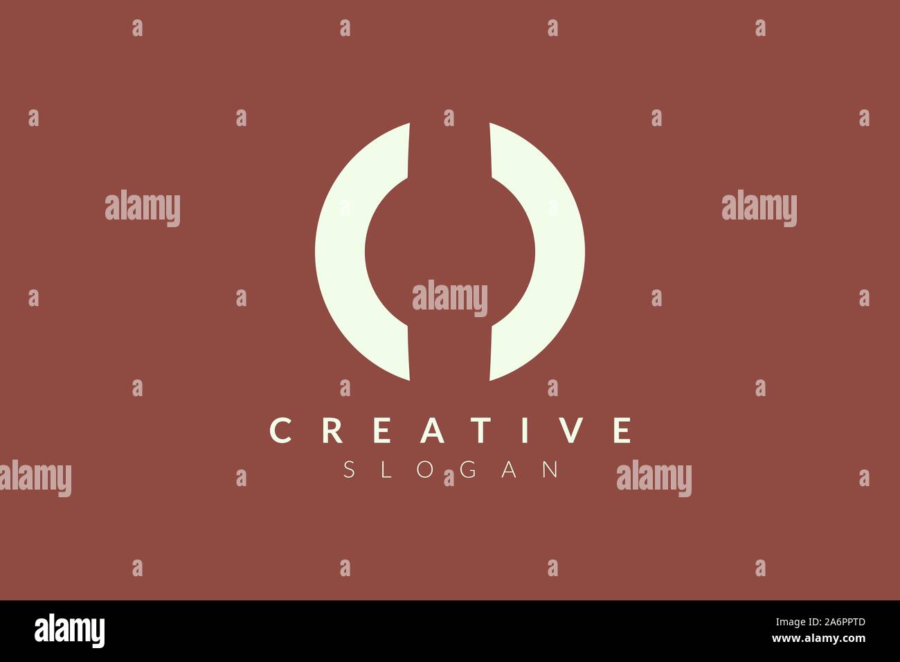 Abstract circle logo design. Minimalist and modern vector design ...