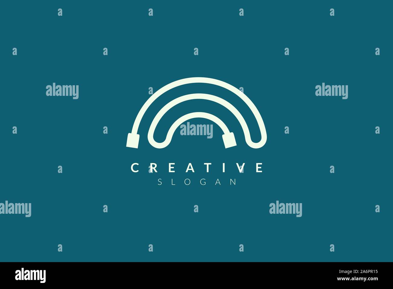 USB cable logo design. Minimalist and modern vector illustration design ...