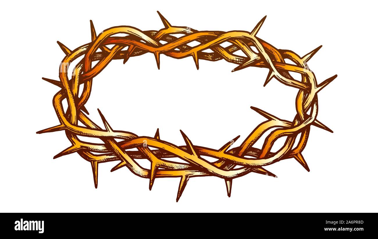 Crown Of Thorns Jesus Christ Color Vector Stock Vector Image & Art - Alamy
