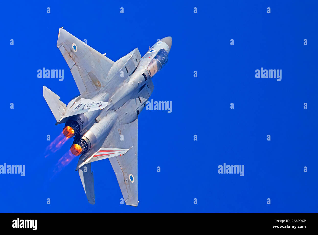 Israeli Air force (IAF) F-15C (Baz) Fighter jet in flight Stock Photo ...