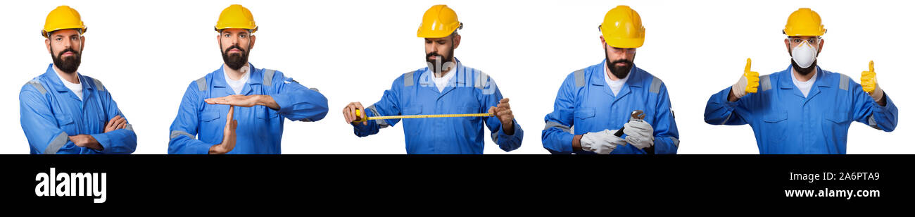 Bearded plasterer hi-res stock photography and images - Alamy