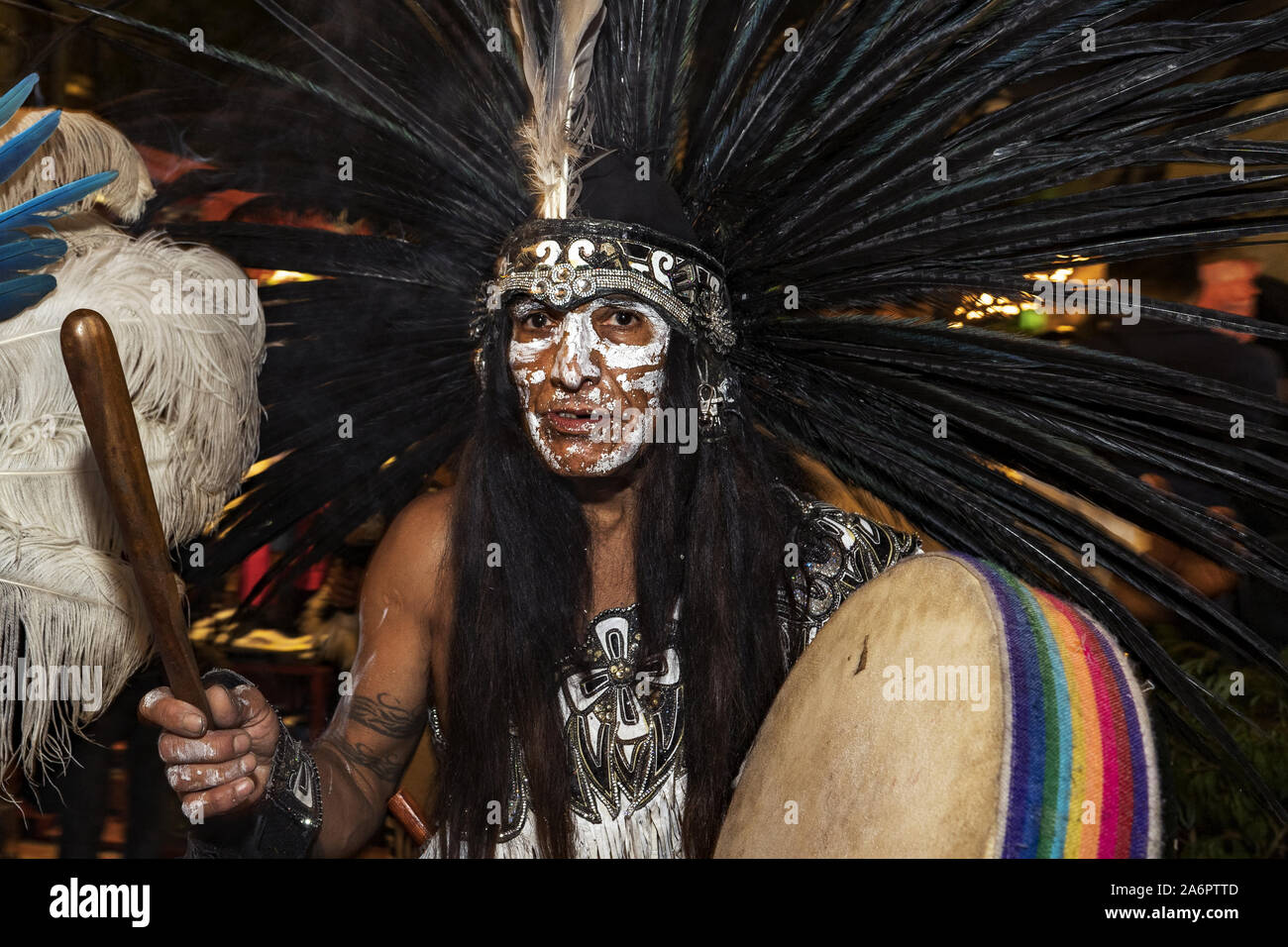 Los Angeles, California, USA. 15th Mar, 2019. Members of an indigenous ...