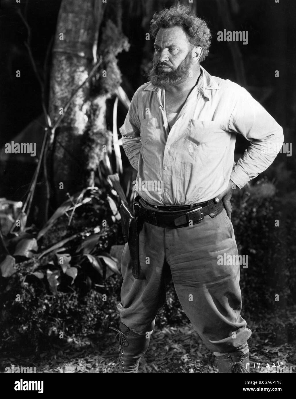 WALLACE BEERY Portrait as Professor Challenger in THE LOST WORLD 1925 ...