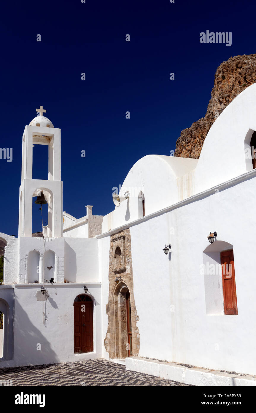 Agia Triada Church, Megalo Horio, Tilos, Dodecanese islands, Southern ...