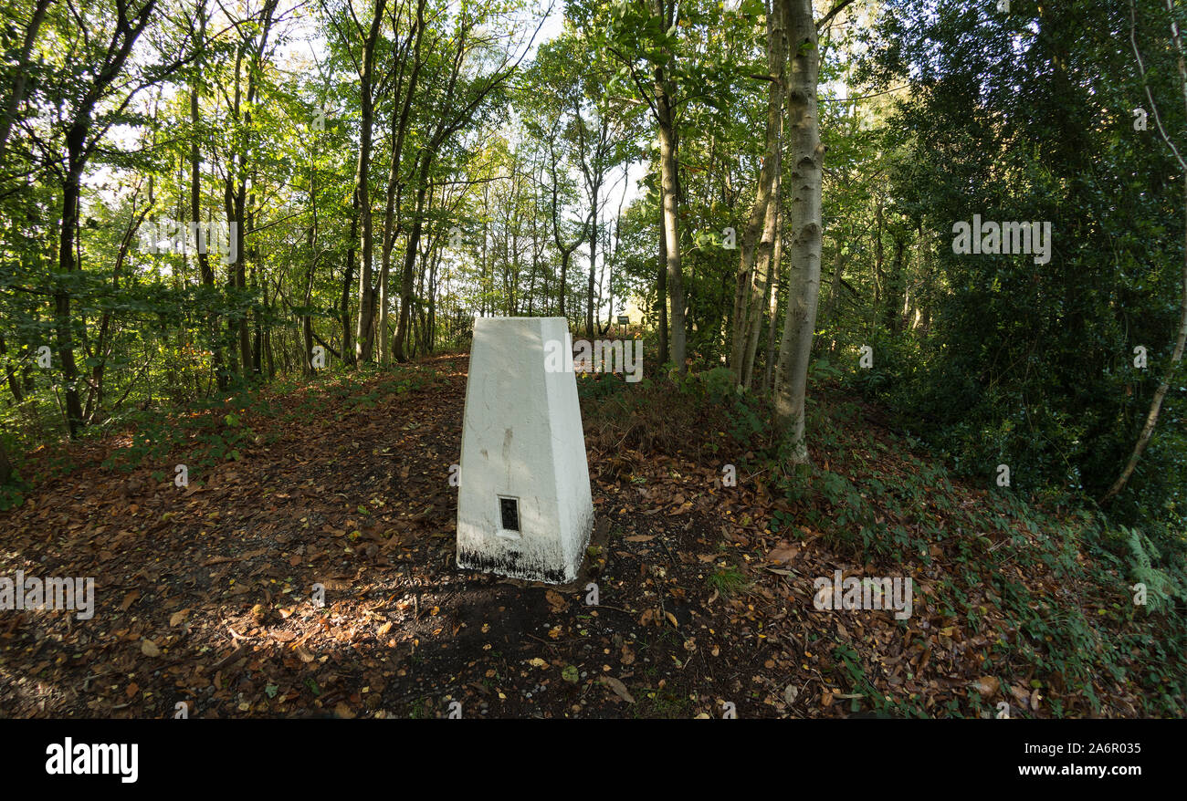 Seemingly strange for a trigonometry trig point at Holly Hill with no ...