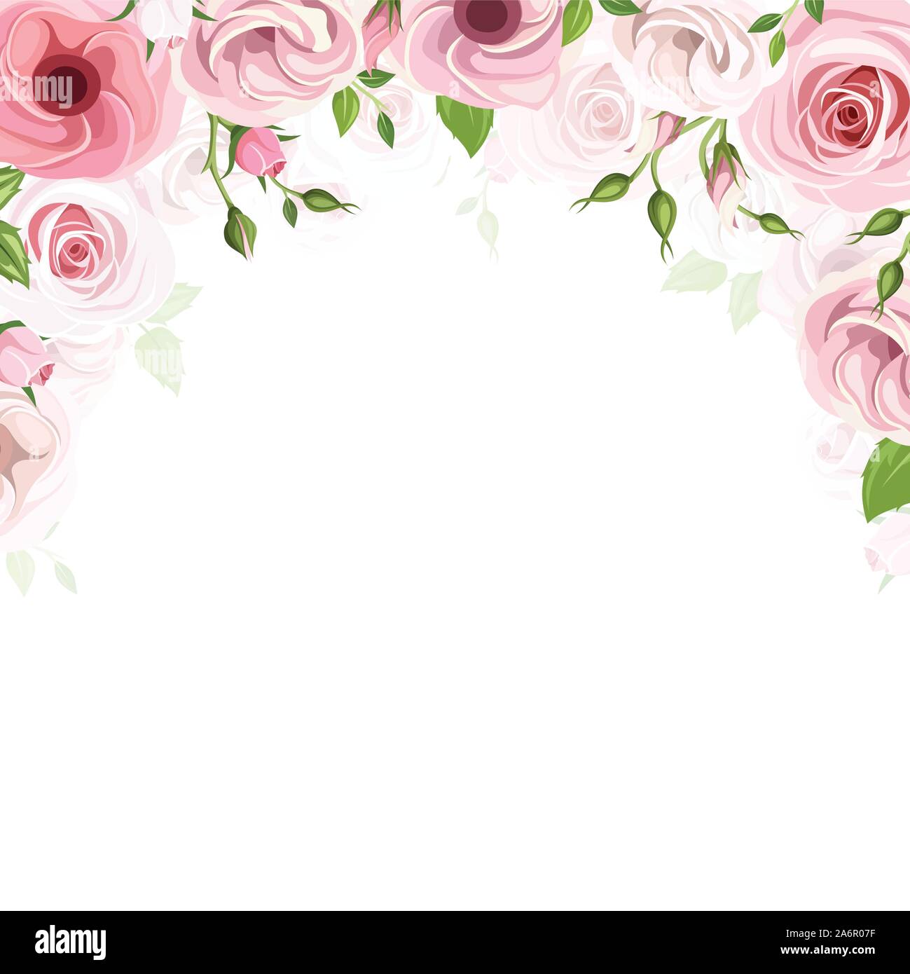 Pink Roses Frame