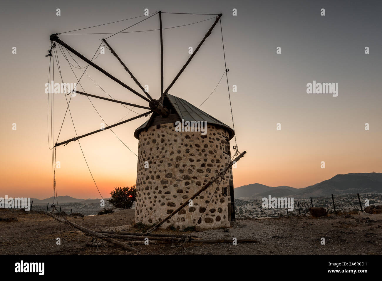 Restored ancient stone windmill hi-res stock photography and images - Alamy