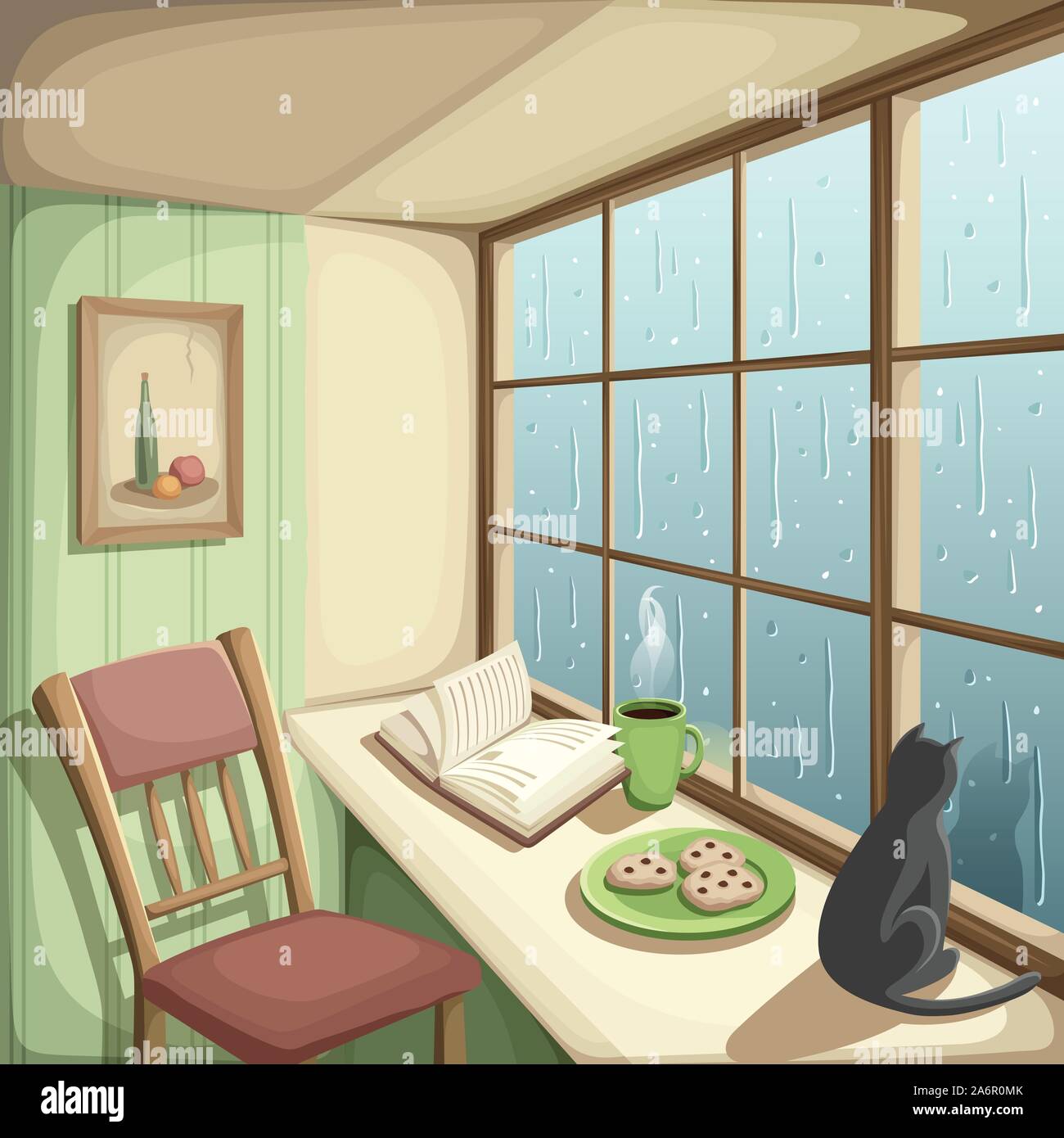 Rain Window Room