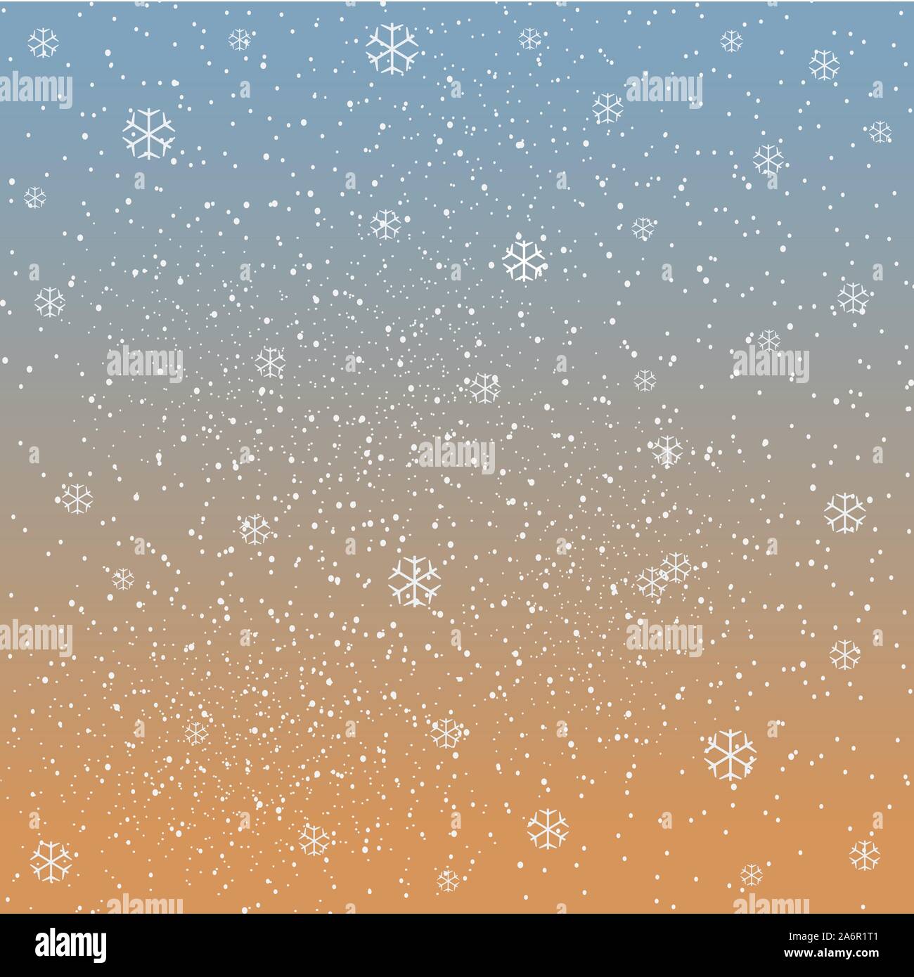Cute Winter Snowy Sky. Vector Illustration Stock Vector Image & Art - Alamy