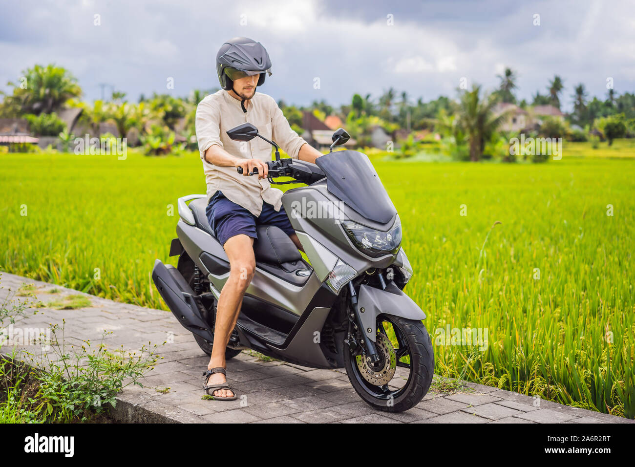 Vietnam rice fields cycle hi-res stock photography and images - Alamy