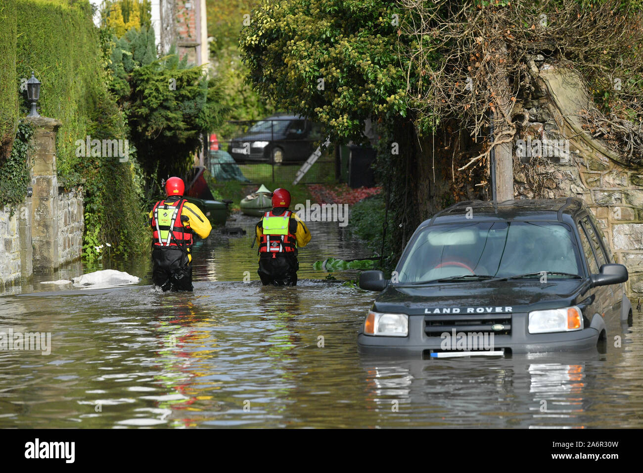 Wade flood water rescue hi-res stock photography and images - Alamy
