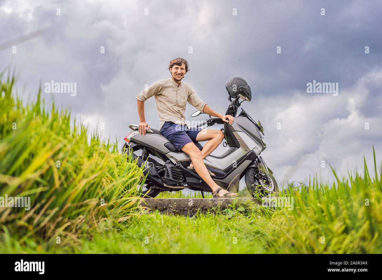 Ubud bali motorbike scooter hi-res stock photography and images - Alamy