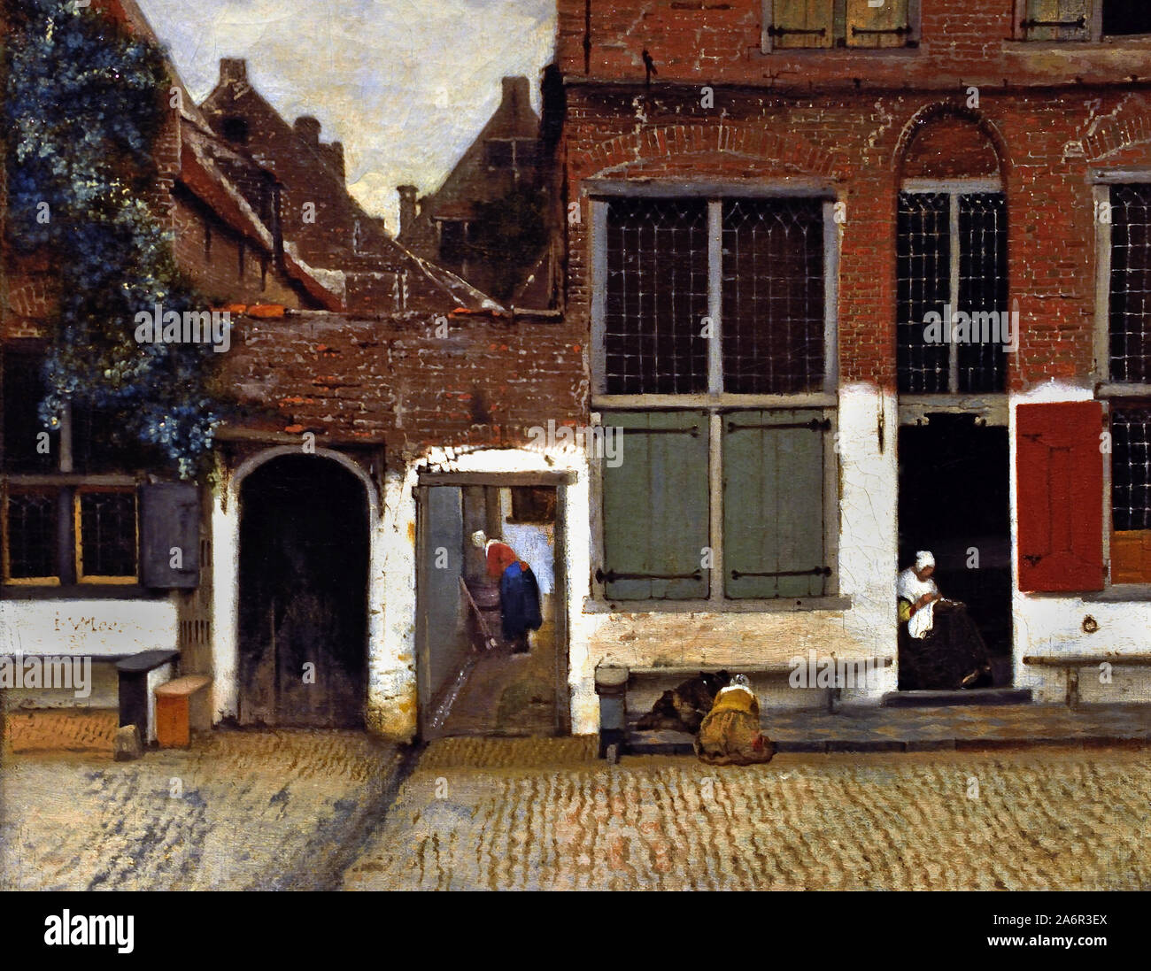 View of houses in Delft ( the little street ) Johannes Vermeer or Jan ...