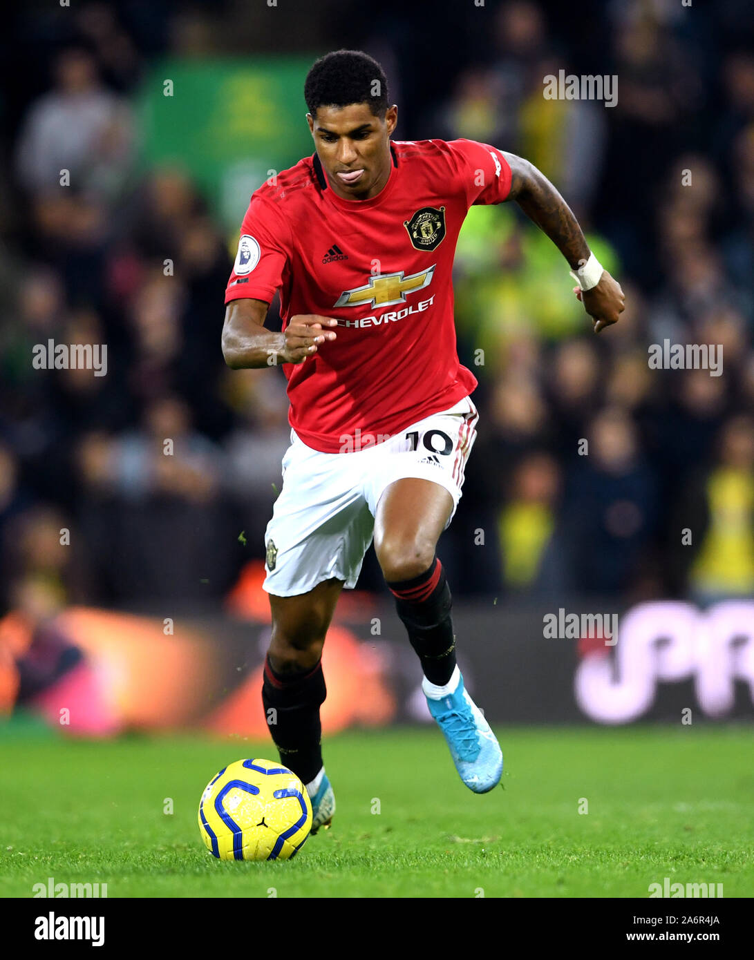 Manchester United's Marcus Rashford in action during the Premier League ...