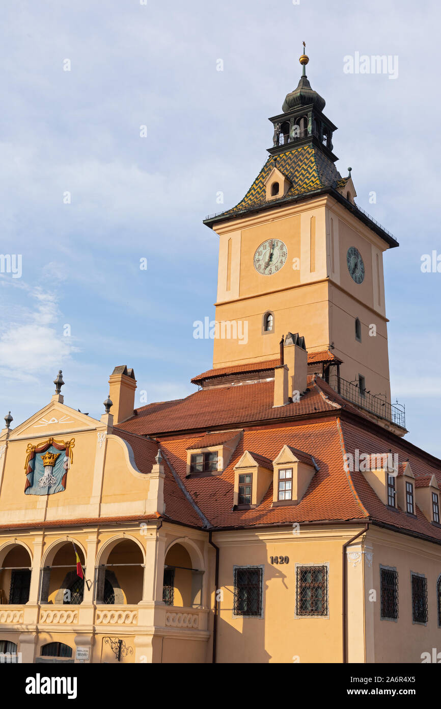 Medieval transylvanian buildings in Brasov,Romania Stock Photo - Alamy