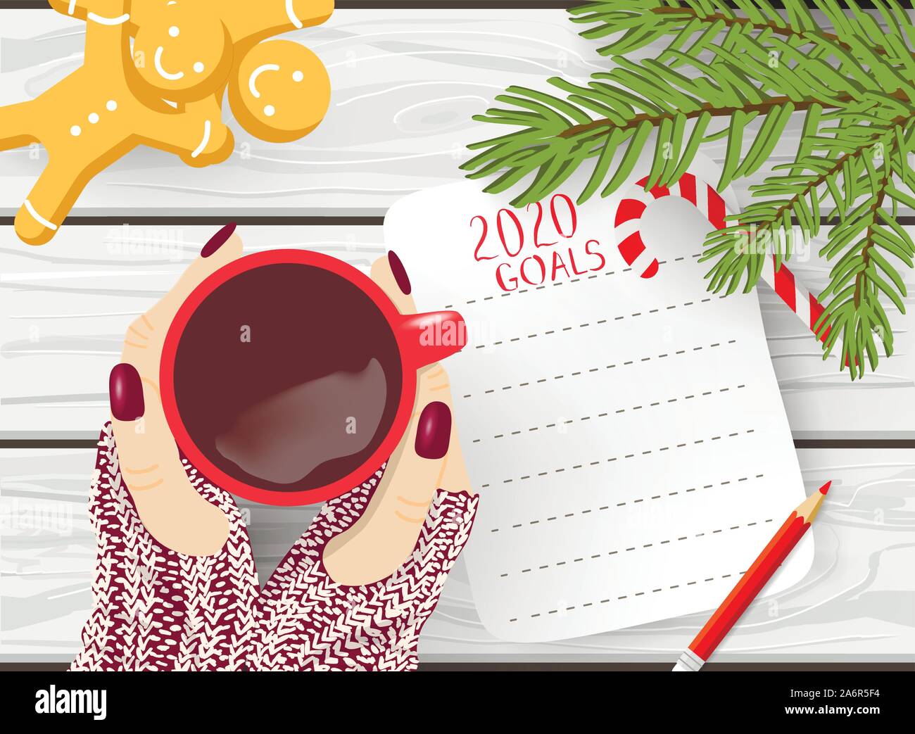 2020 goals Stock Vector Images - Alamy