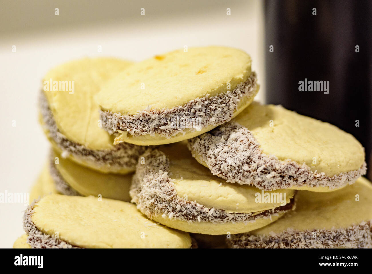 Mate and Delicious Argentinian and uruguayan cookies alfajores with ...