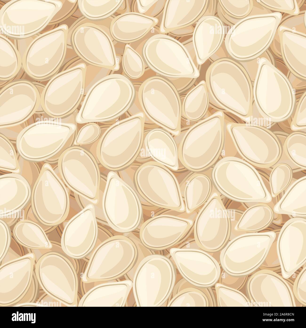 Vector seamless background with pumpkin seeds Stock Vector Image & Art ...