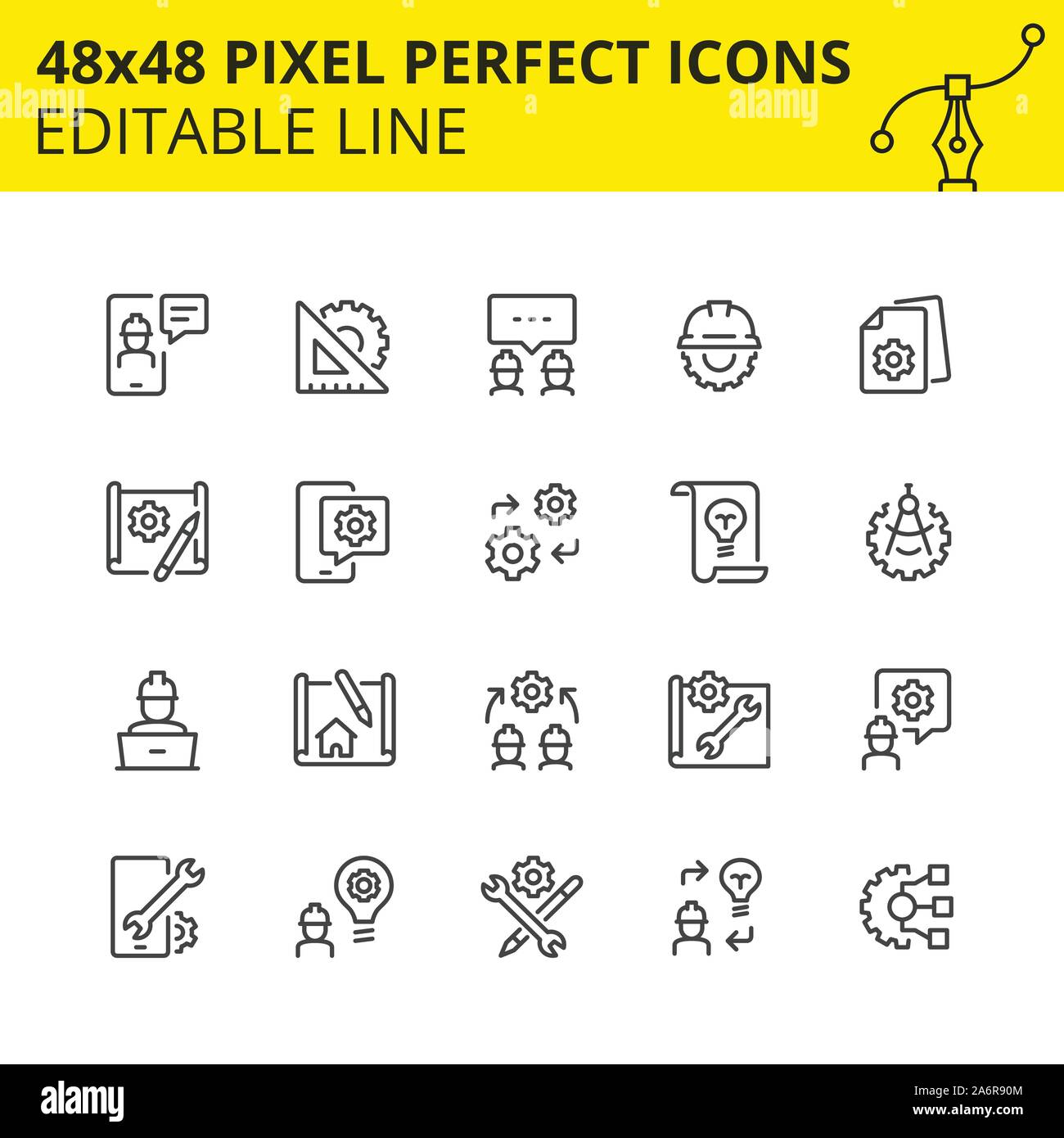 Engineering drawings technology Stock Vector Images - Alamy