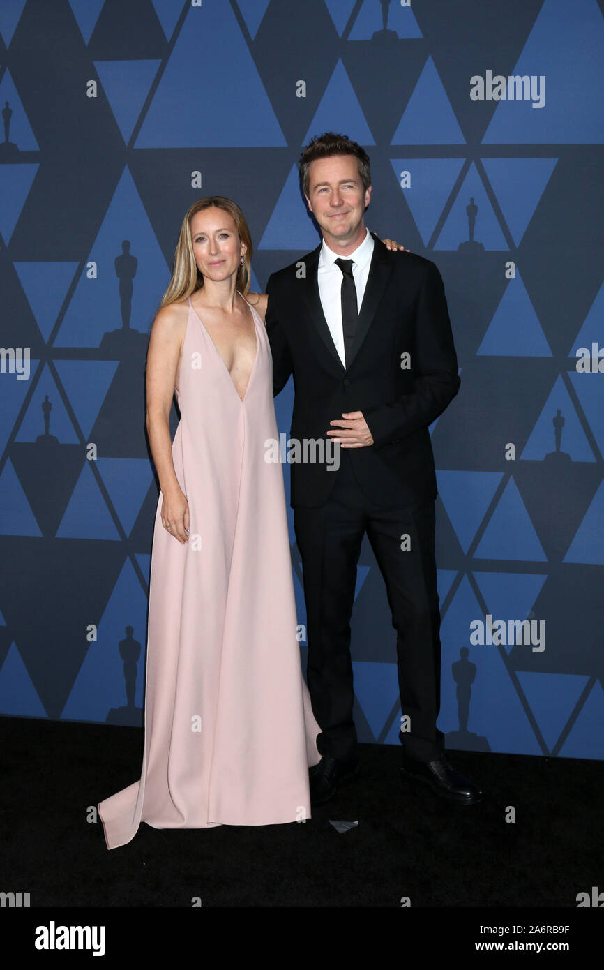 October 27, 2019: Shauna Robertson, Edward Norton (Credit Image: © Kay ...