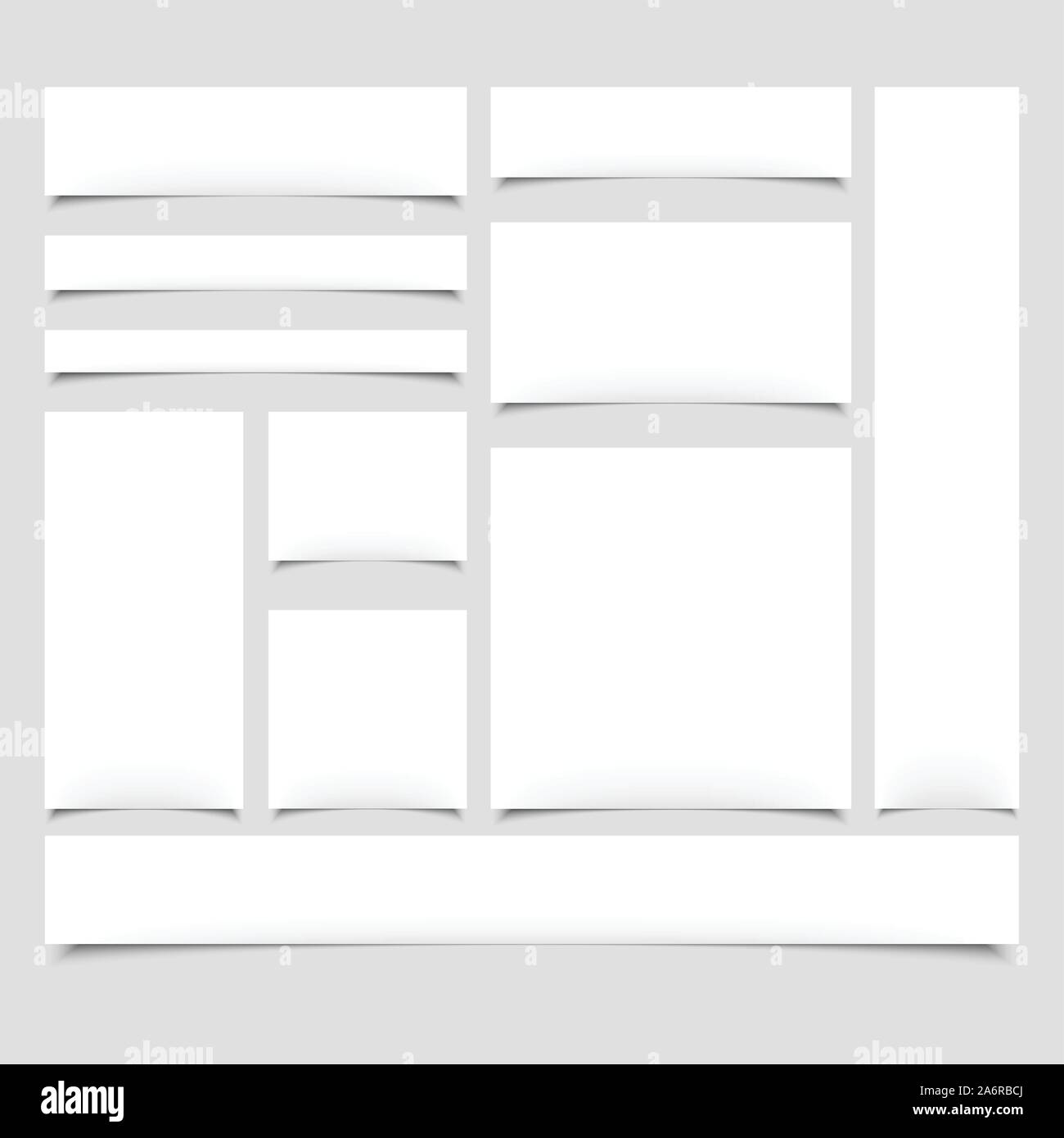 Set of vector blank white web banners Stock Vector Image & Art - Alamy