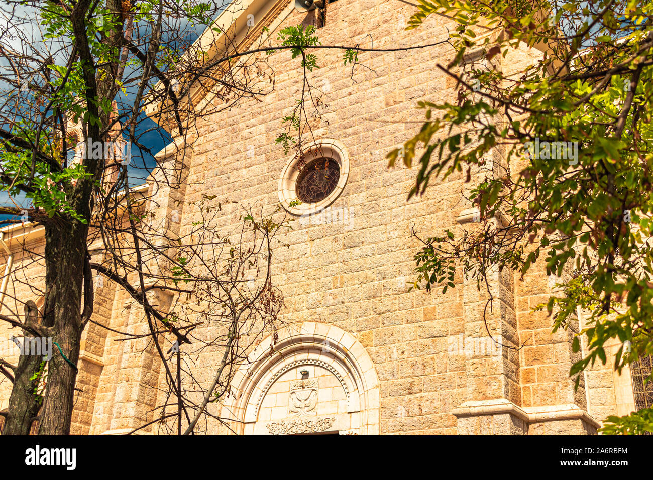 High mountain landscape in Lebanon at summer. The image captured from ...