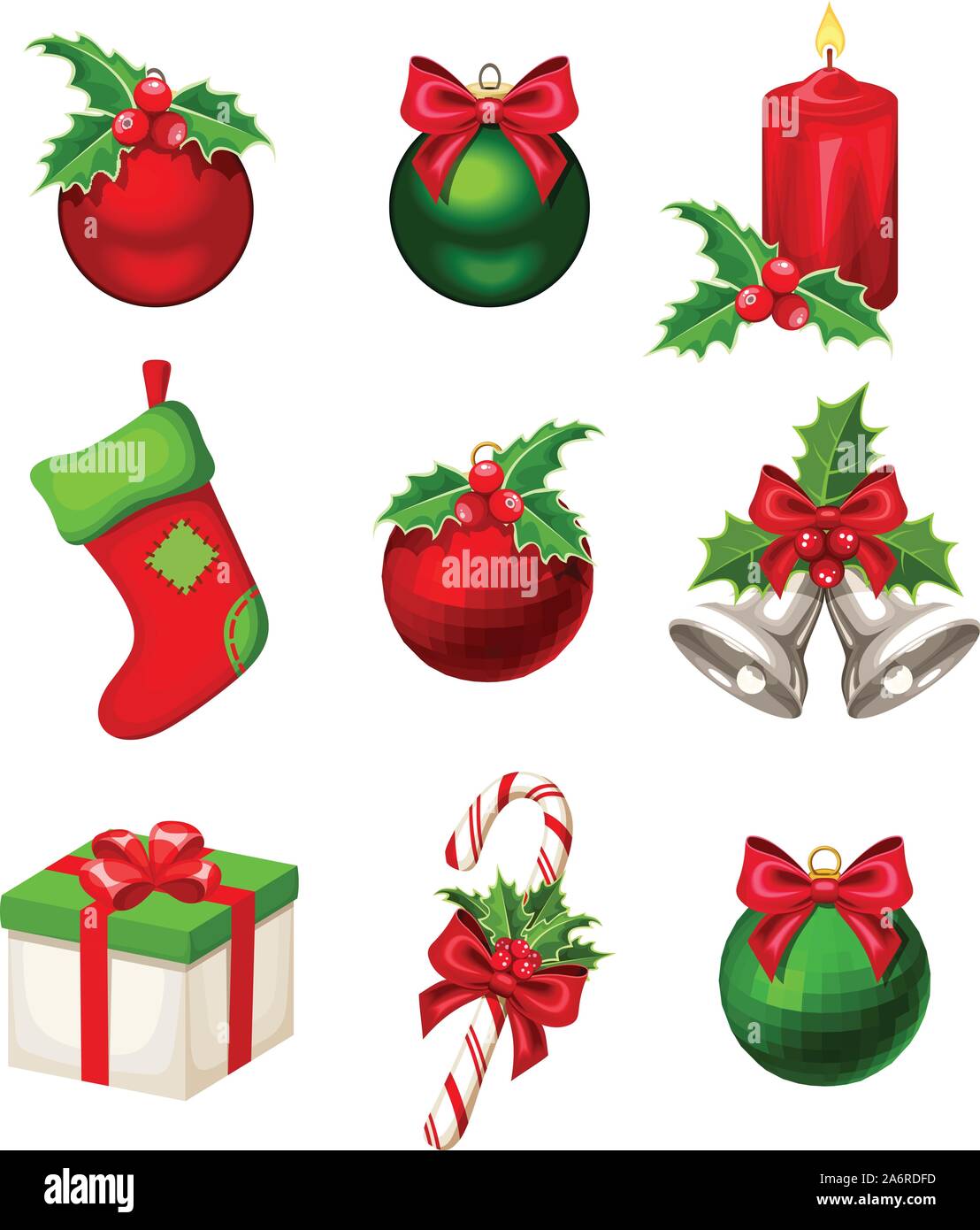 Red And Green Christmas Clipart