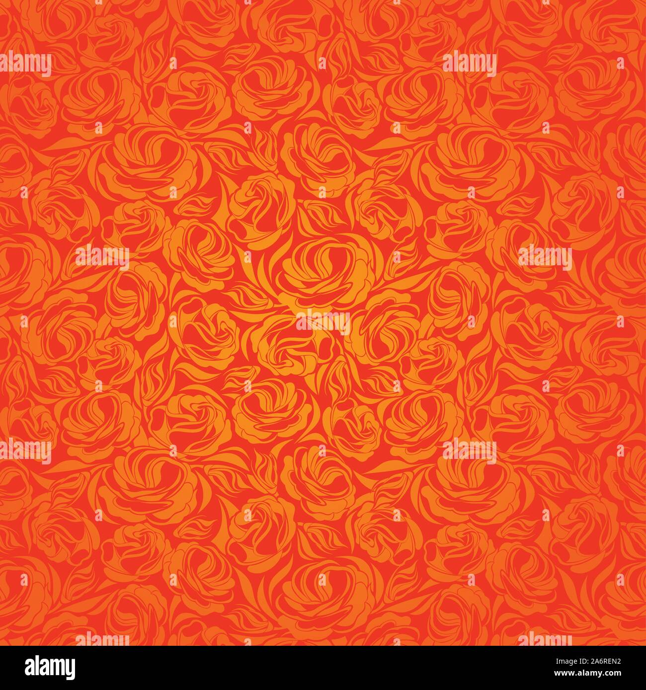 Vector seamless orange floral pattern Stock Vector Image & Art - Alamy
