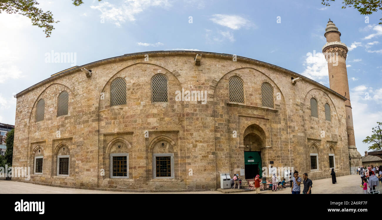 Bursa, Turkey - August 14, 2018: Bursa Grand Mosque (Ulu Camii), the ...