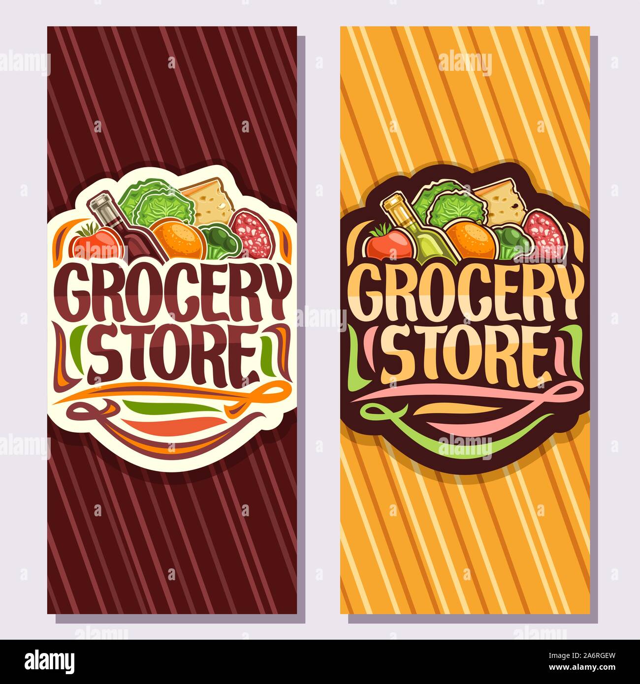 Supermarket flyer Stock Vector Images - Alamy