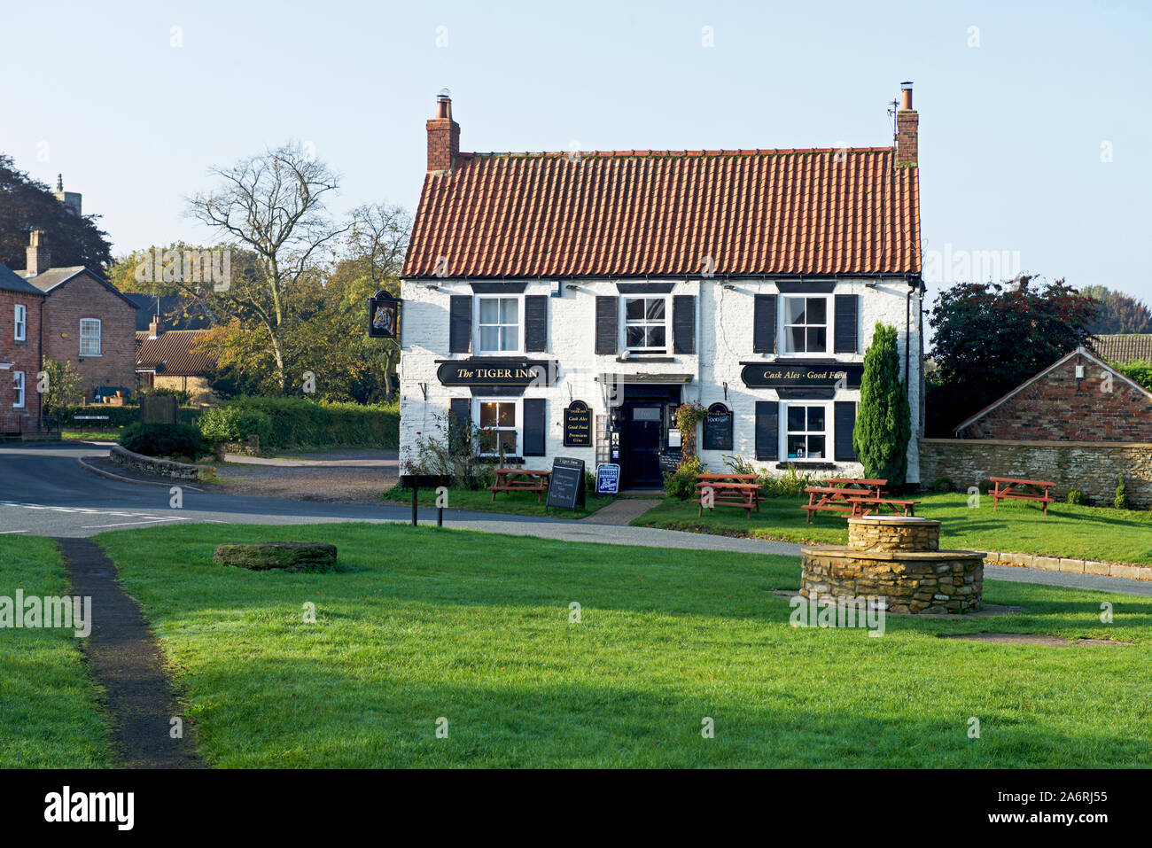 The Tiger Inn, in the village of North Newbald, East Yorkshire, England ...