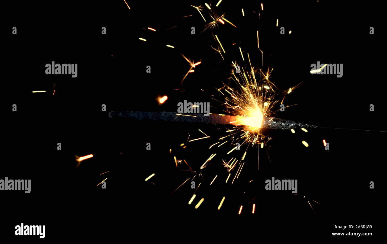 Diwali festival day happiness celebration with Firework crackers. Night ...