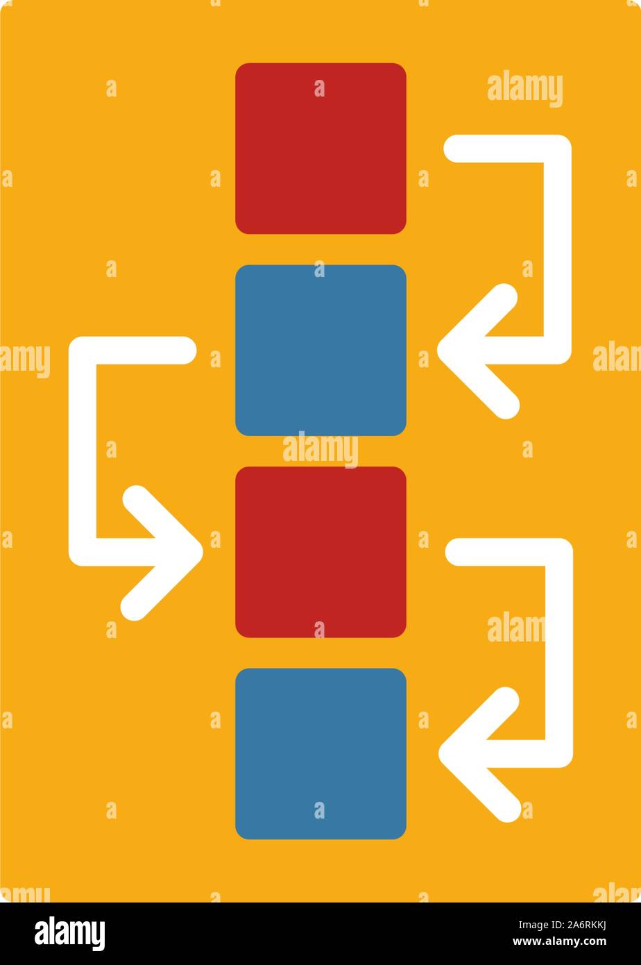 Workflow icon. Simple flat element from design ui and ux collection ...