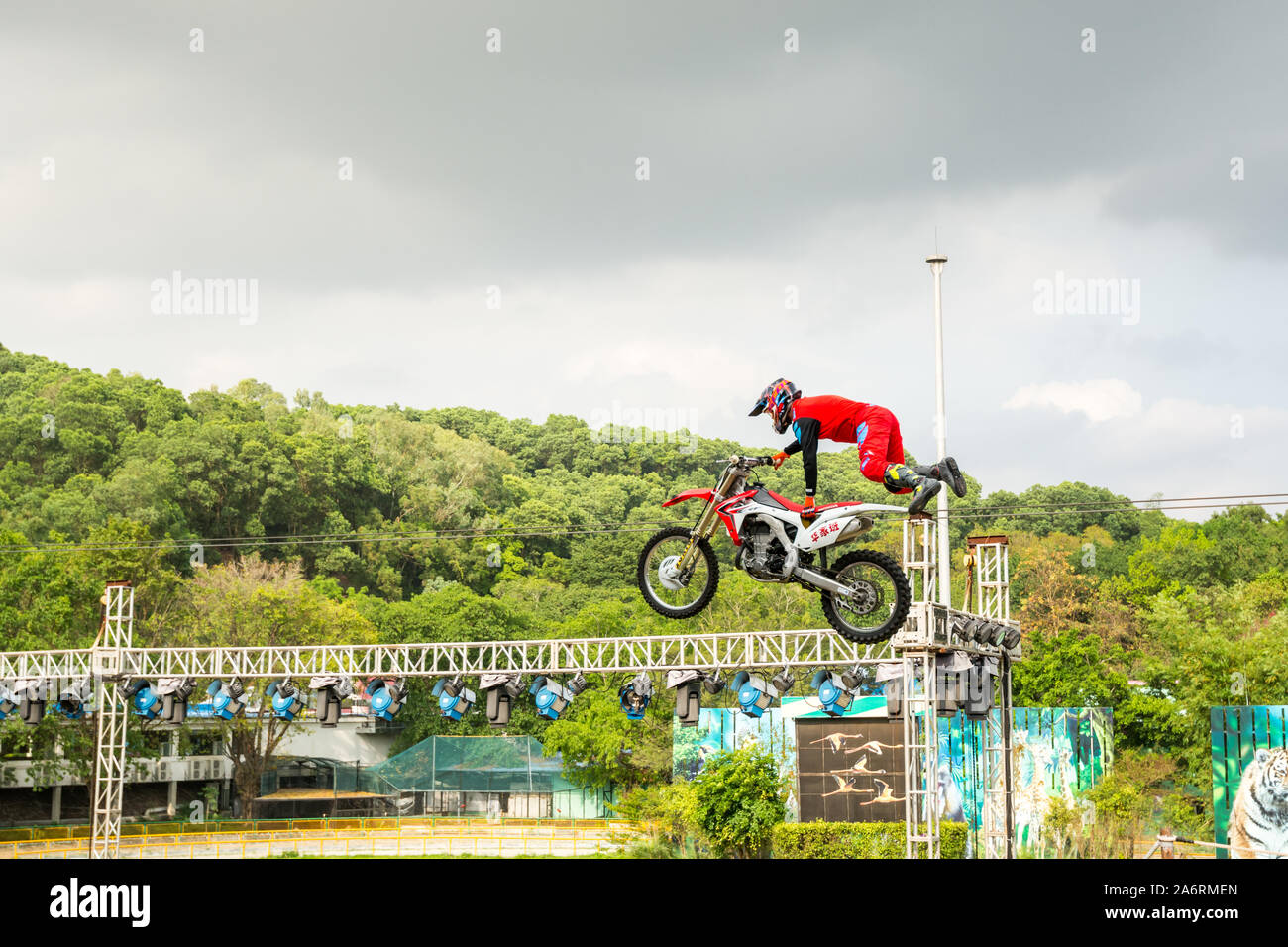 Action motorcycle motocross speed stunts hi-res stock photography and ...