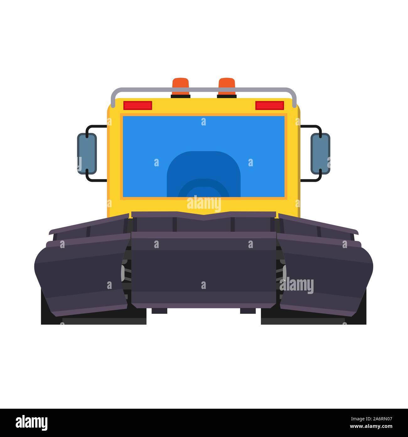 Tractor with plow blade Stock Vector Images - Alamy