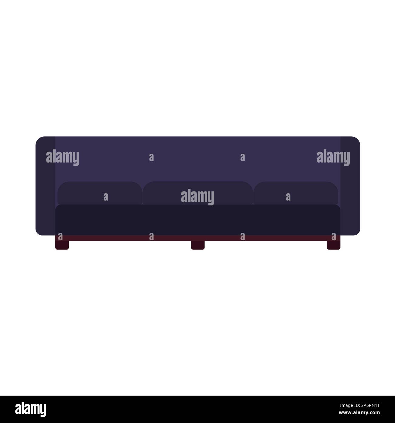 Couch sofa illustration furniture vector icon. Interior home living ...
