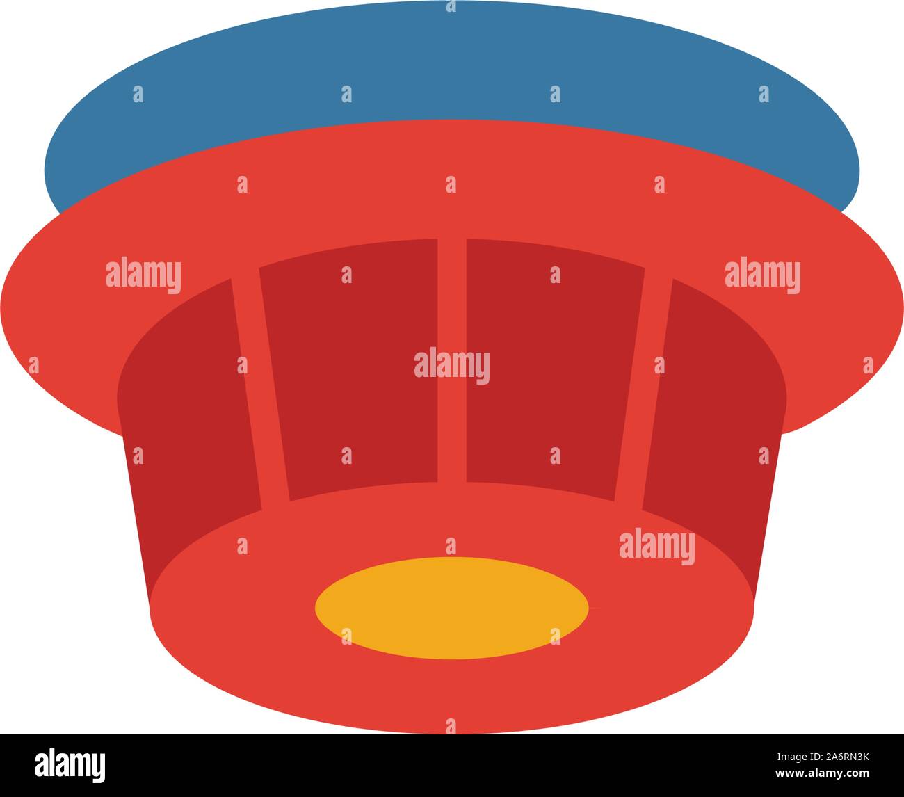 Smoke Detector icon. Simple flat element from fire safety collection. Creative smoke detector ...