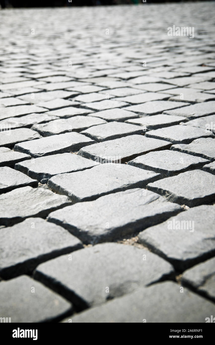 Floor of a street with stone tiles Stock Photo - Alamy