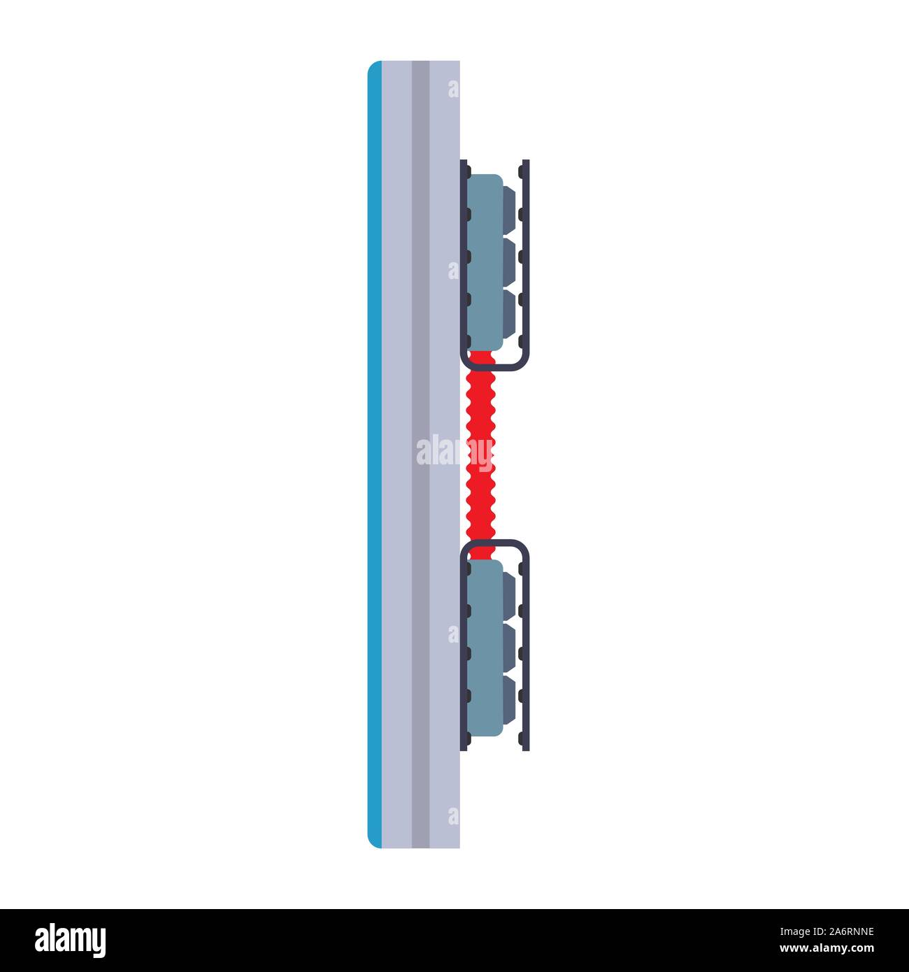 Solar collector panel vector icon alternative energy. Sun cell ecology ...