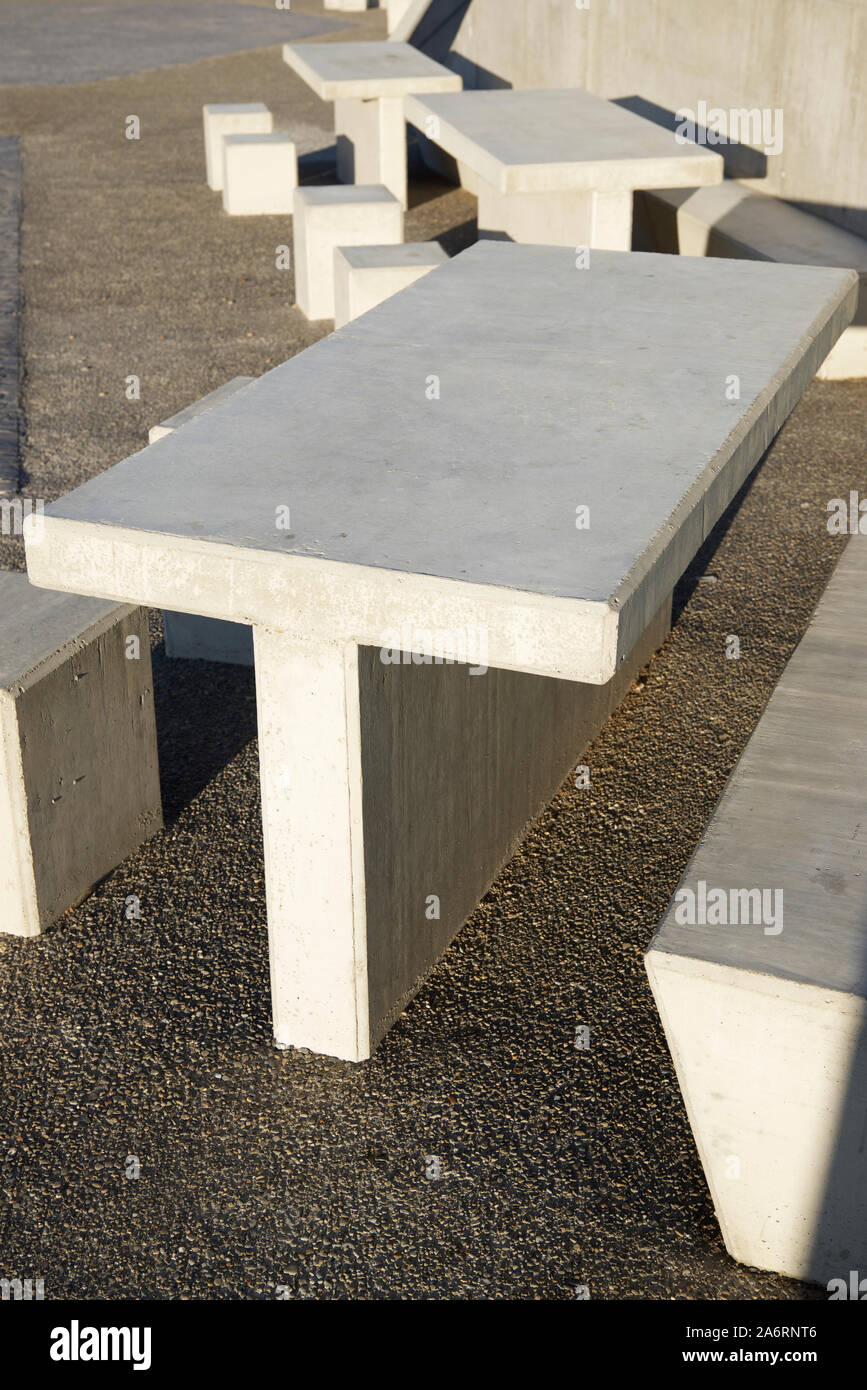 Bench concrete furniture outdoor hi-res stock photography and images ...