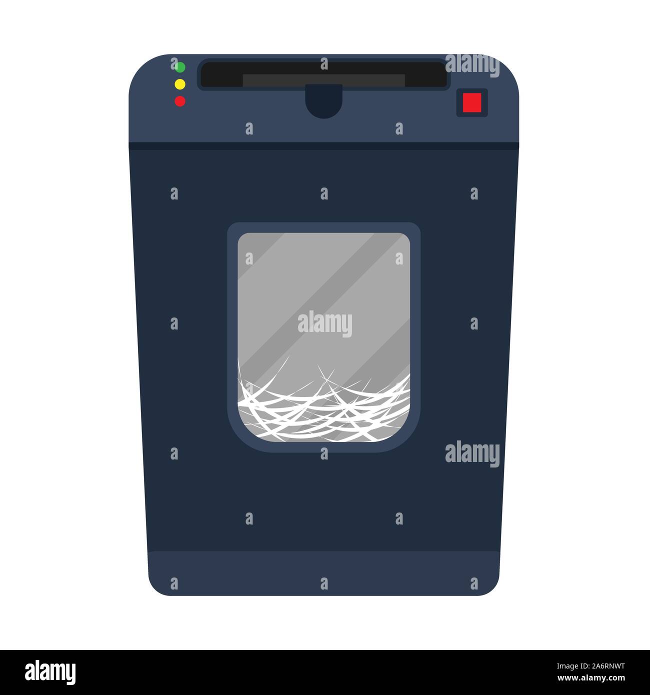 Shredder paper machine vector flat document destroy. Confidential ...