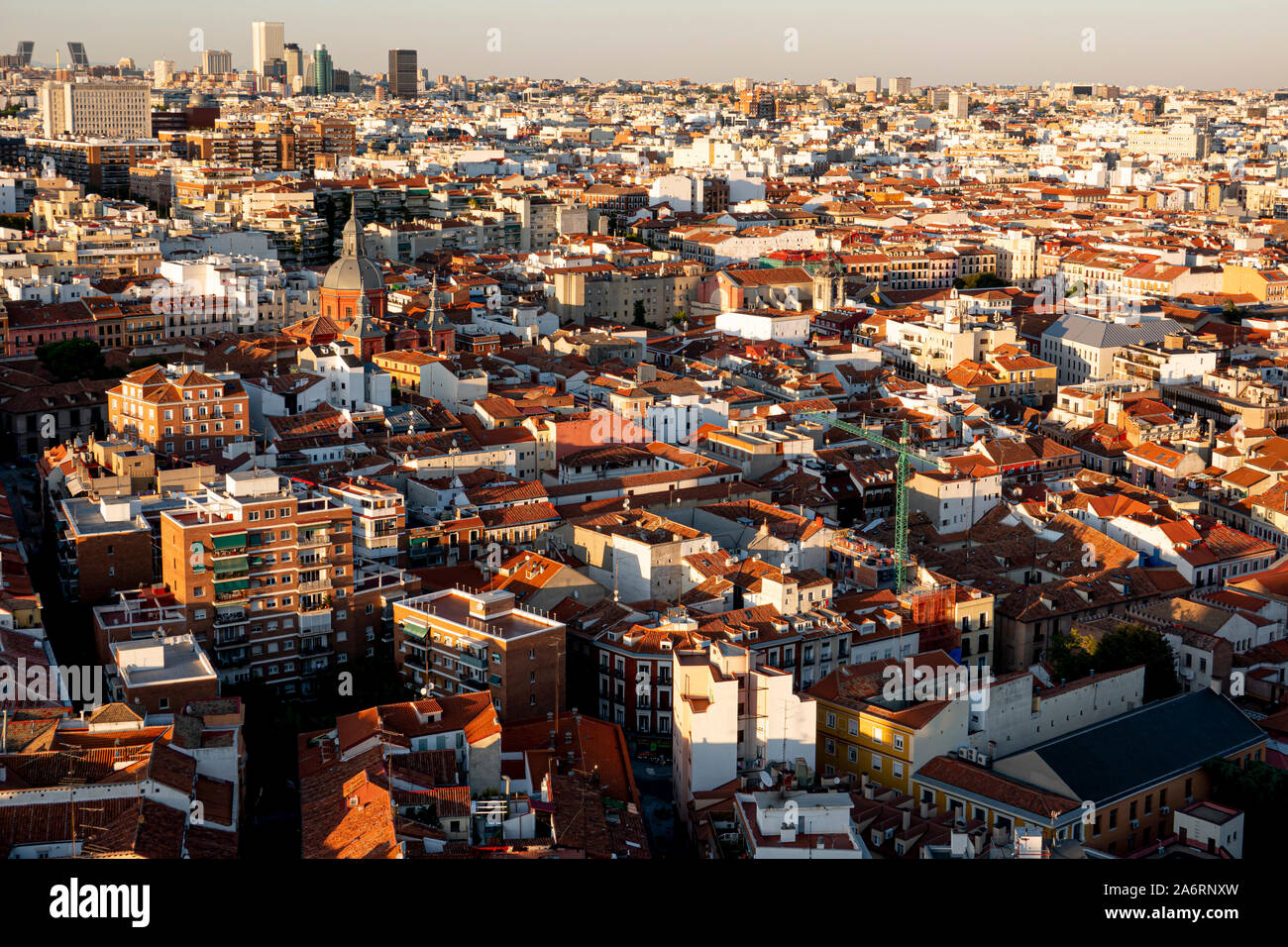 Skyline of the city of Madrid Spain Stock Photo - Alamy