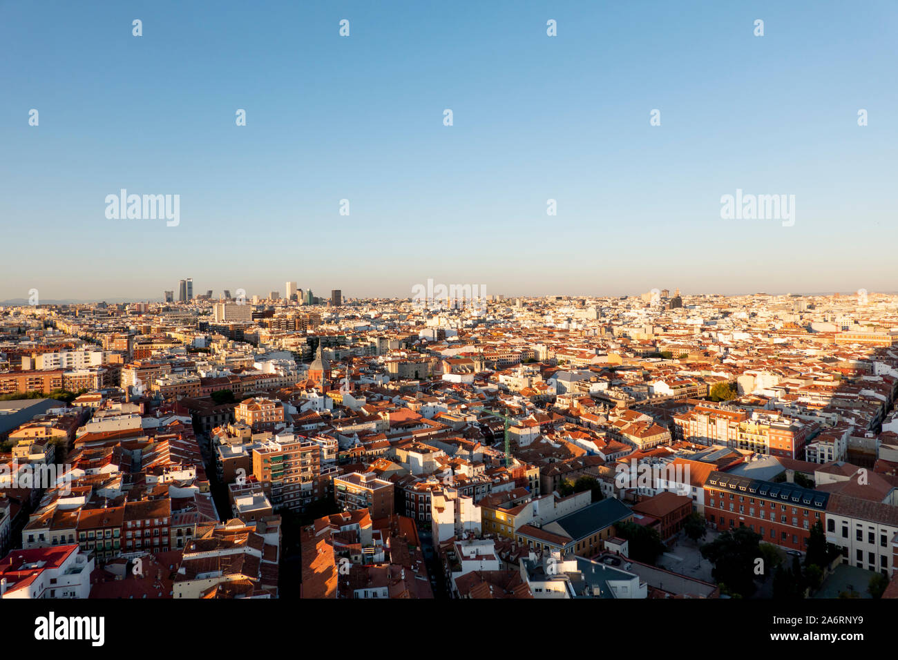 Skyline of the city of Madrid Spain Stock Photo - Alamy