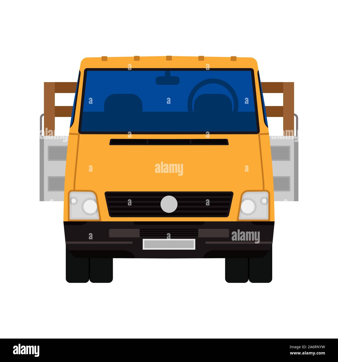Lorry front Stock Vector Images - Alamy