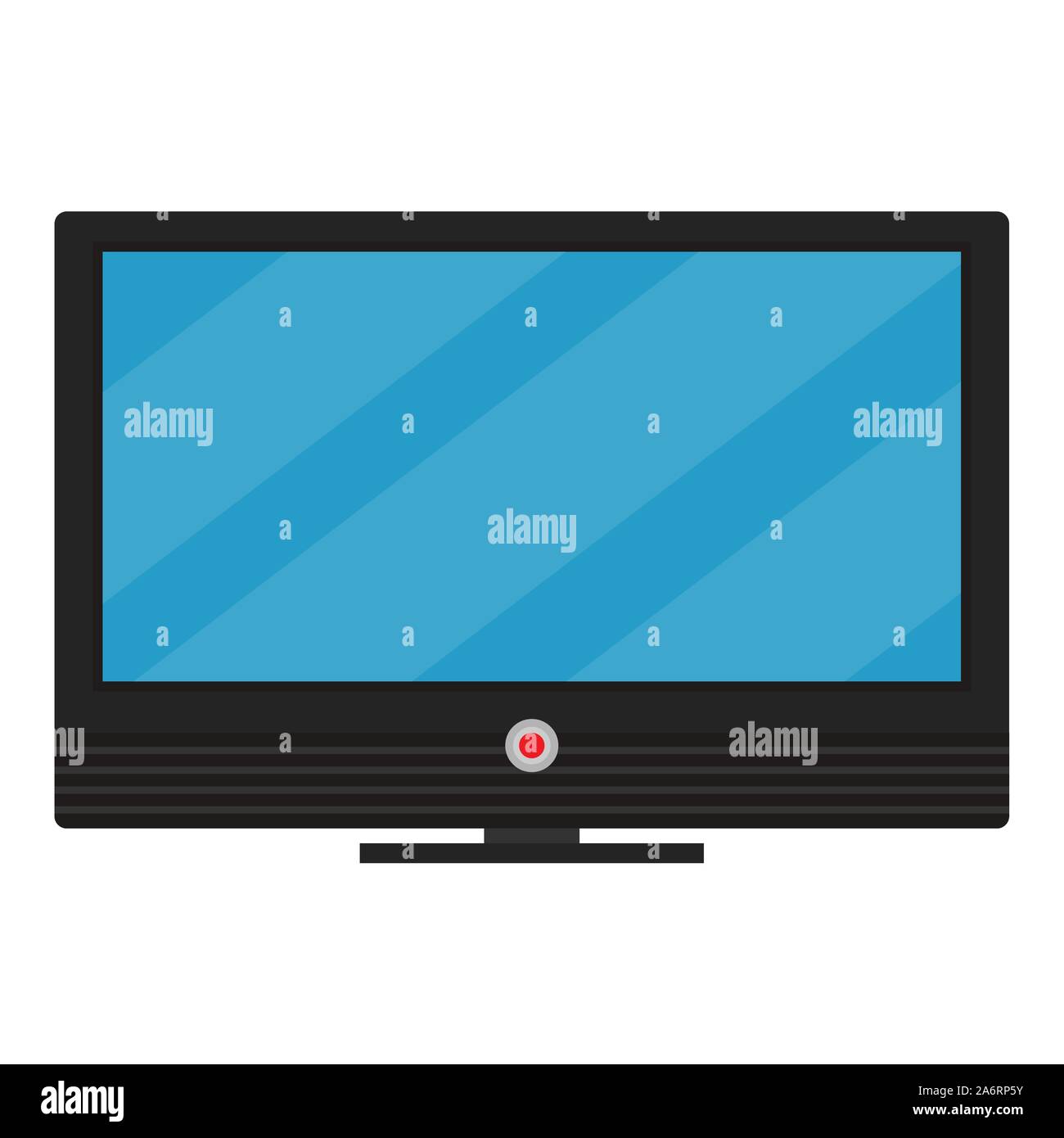 TV screen vector display electronic. Television video equipment icon ...