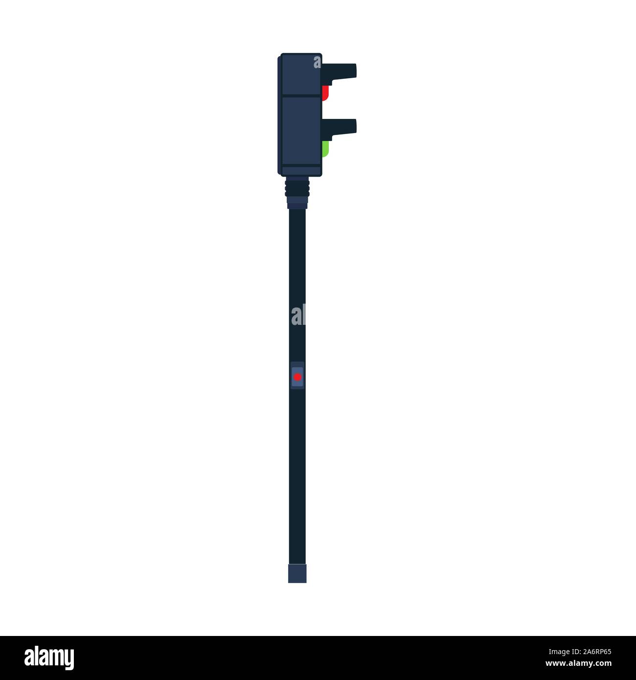 Traffic light pole vector isolated street control icon. Road stoplight ...